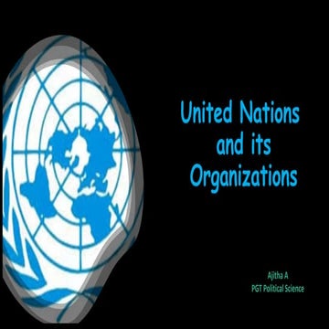 United Nations and its Organizations.pptx