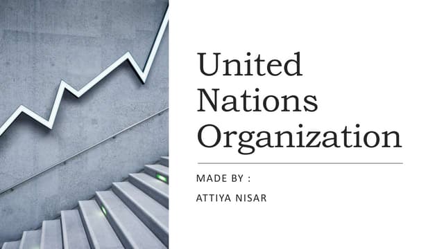 Introduction to the United Nations System | PPTX