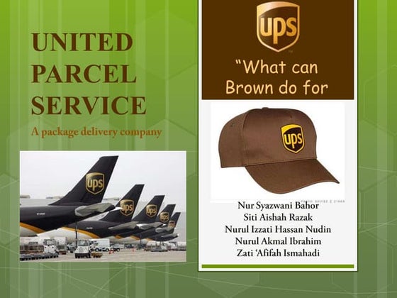 UPS COMPETES GLOBALLY WITH INFORMATION TECHNOLOGY | PPTX