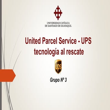 Modelo de Negocio UPS | PPT