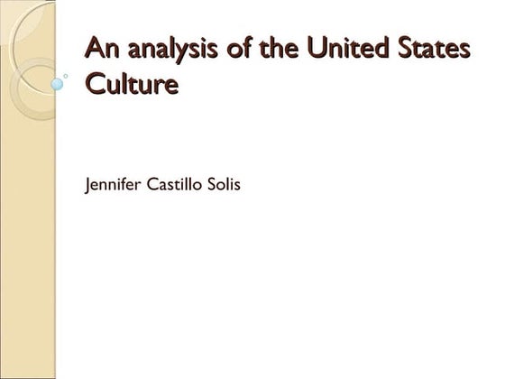 Usa culture presentation | PPT