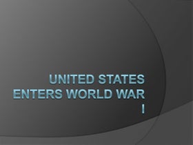 Us involvement in ww1 | PPT