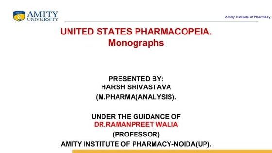 United State Pharmacopeia 47 - NF 42 (USP 2024) | PPT