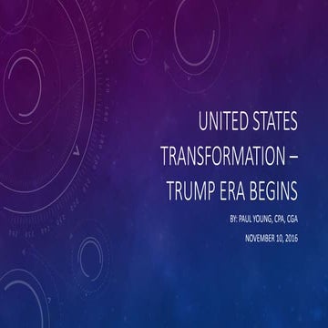 United States Transformation - Trump Era of Government Begins | PPTX