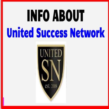 United success network review -Youtube | PPTX
