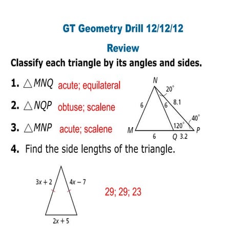 Unit e review drill 2012 | PPTX | Education