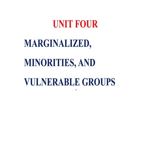 UNIT FOUR detail short notes and detail power point | PPTX