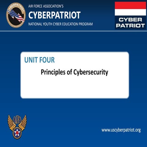 Unit+four+ +principles+of+cybersecurity | PPT