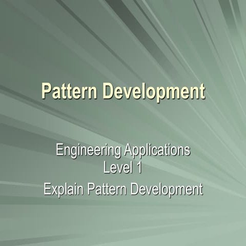 UnitG - Pattern Development.ppt