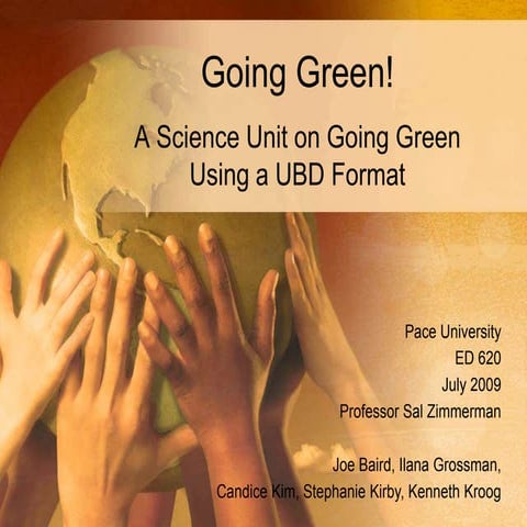4th Grade Science Unit on Going Green | POTX