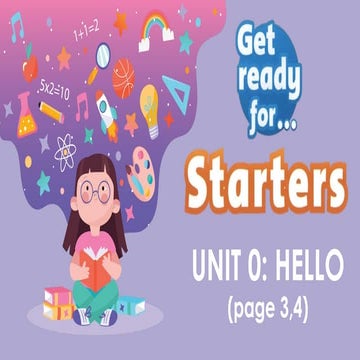 Get Ready to Begin: Starters in Action 3 | PPTX