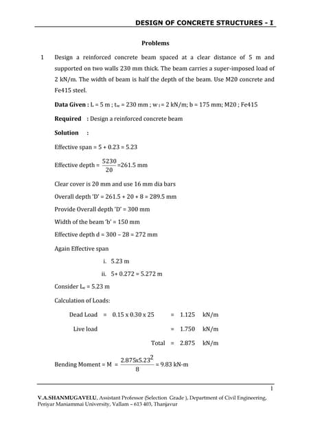 Perhitungan tulangan balok | PDF