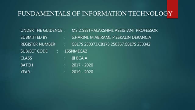 Basic computer engineering | PPT
