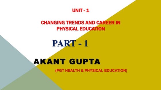 physical education class 12 chapter 1 | PPT