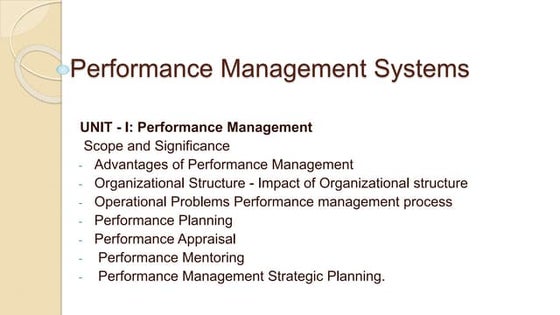 Performance management ppt | PPT