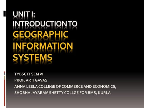 Gis Geographic Information System Ppt Geography Science