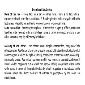 Unit I - Law of Evidence- Doctrine of Res Gestae.pptx