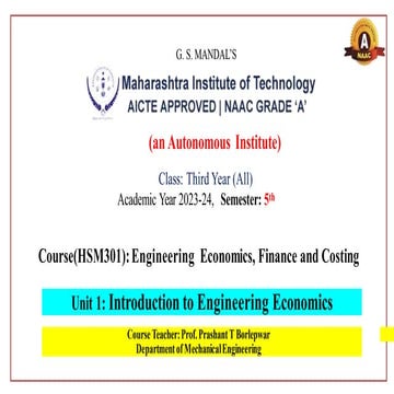 Unit I- Engineering Economics Part-I.pptx