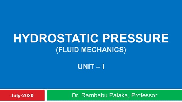 Lecture 4 - Fluid 1 - Hydrostatic Forces on Submerged Plane Surfaces.pdf
