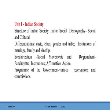 Unit I -Indian Society.pptx