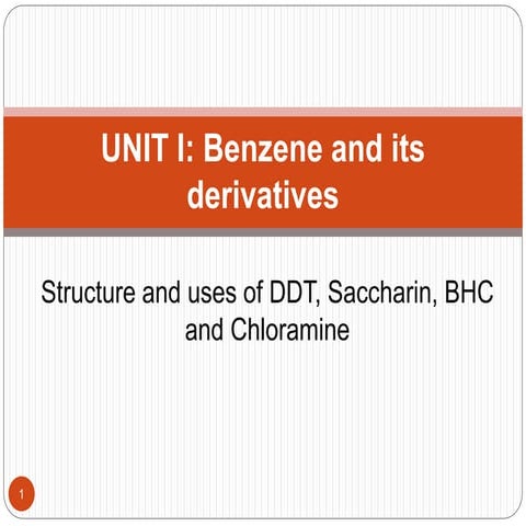 STRUCTURE, APPLICATION AND USES OF DDT, BHC,SACCHARINE, AND CHLORAMINE.pptx