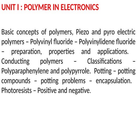 Polymers and its characterization | PPTX