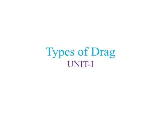 Types of drag | PPTX | Physics | Science