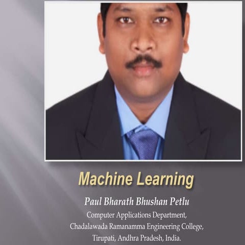 Unit I And Ii Machine Learning Mca Crecpptx Databases Computer Software And Applications