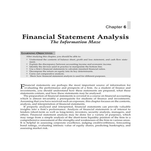 Unit I Financial Modelling description and details | PDF