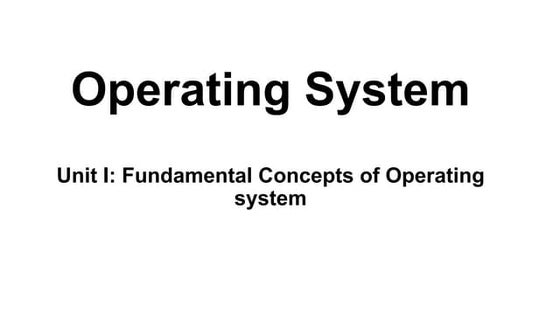Operating system services 9 | PPT