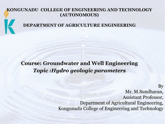 Gw02 role of dwlr data in groundwater resource estimation | PDF | Water Services | Home Utilities