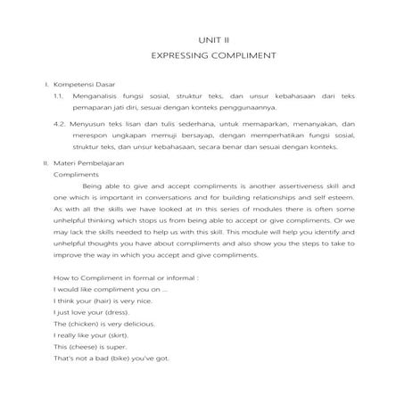 Giving and Receiving Compliments | PPT