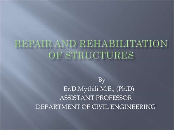 Building Failures and its Causes- Theory of structures | PPTX