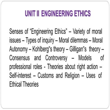 Professional Ethics in Engineering UNIT II.pptx
