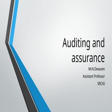 Auditing and Assurance Standard Board - Audit Plan - Audit Program ...