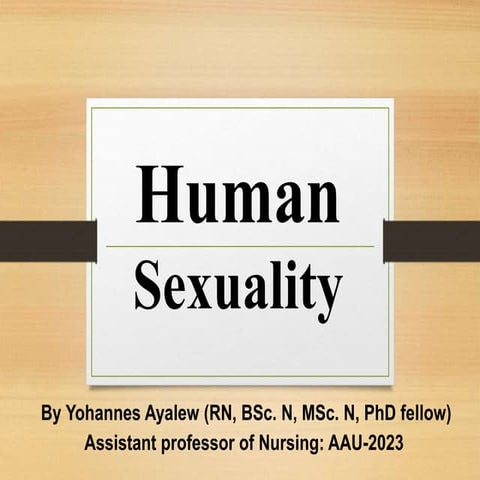 Unit Ii 6 Human Sexuality Ppt