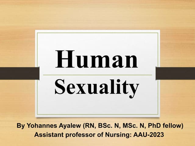 Unit Ii 6 Human Sexuality Ppt