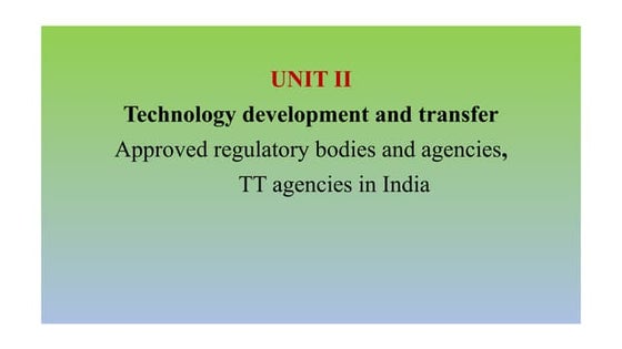 Technology Transfer Agencies in India.pdf