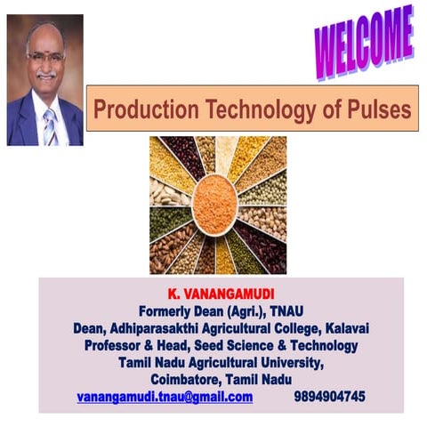 Unit II - Production technology of pulses.ppt