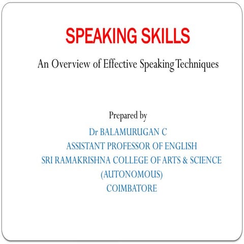 An Overview of Speaking Skills Techniques.pptx