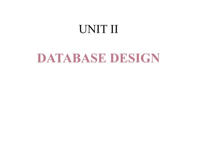 Entity Relationship Model in Database System | PPTX