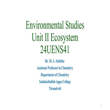 ecosystem class 12 ppt investigatory project | PPTX