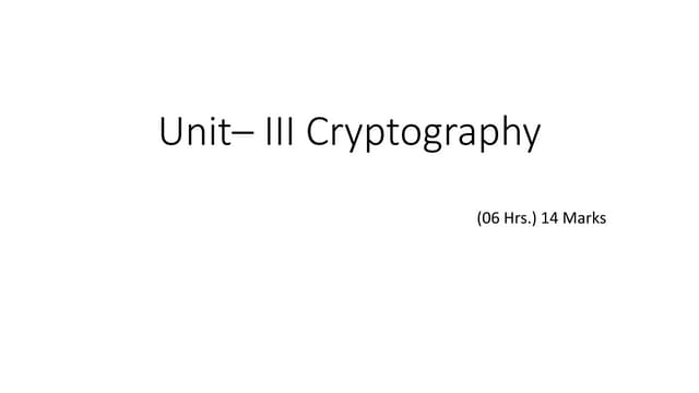 Introduction to cryptography and types of ciphers | PPTX