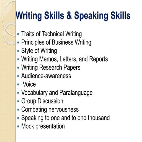 Unit III.pptx writing skills and communication | PPTX
