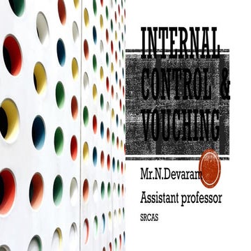 Internal Check, Control and Audit, Voucing, Routing Checking | PPTX