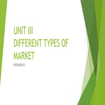 Comprehensive Overview of Market Types and Price Determination ...