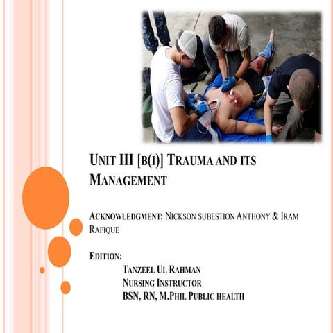Unit III -b(i)- Trauma and its Management.pdf