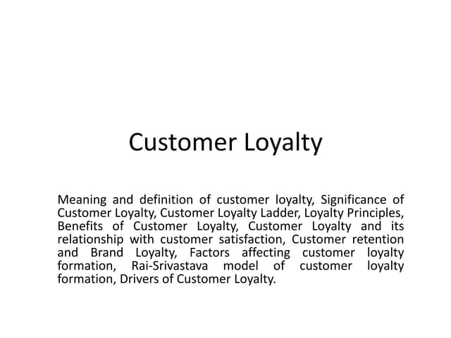 Why Satisfied Customers Defect- | PPTX
