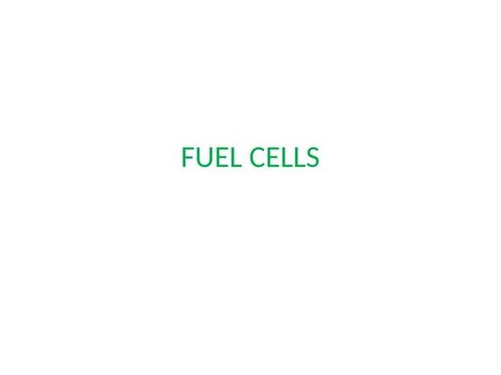 Ppt on hydrogen fuel cell | PPTX | Chemistry | Science
