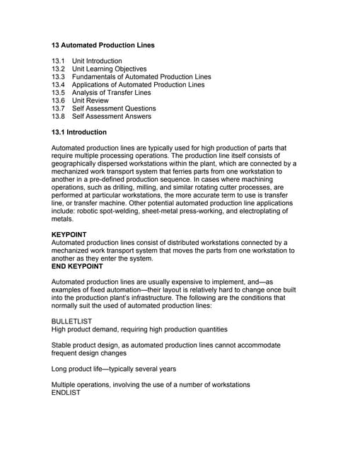Automated assembly systems | DOCX